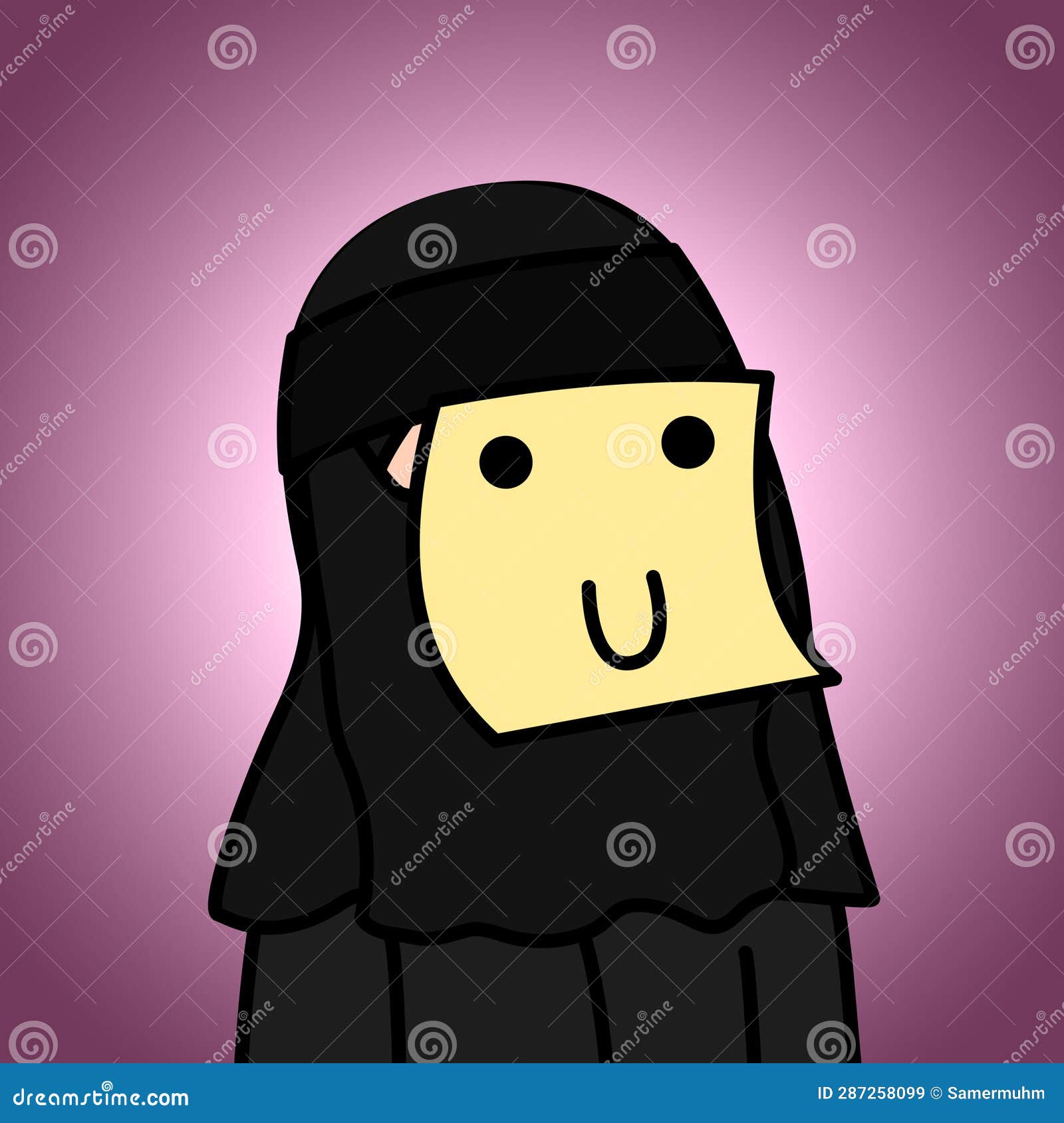 NFT Arab Family Doodles Art Stock Illustration - Illustration of arab ...