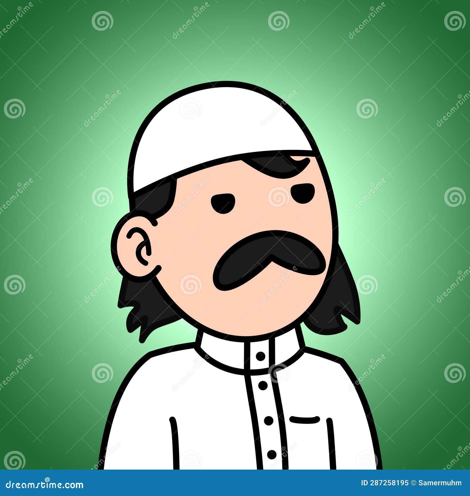 NFT Arab Family Doodles Art Stock Illustration - Illustration of hair ...