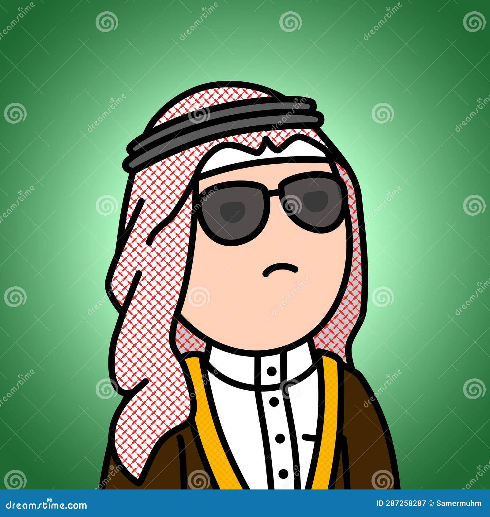 NFT Arab Family Doodles Art Stock Illustration - Illustration of ...