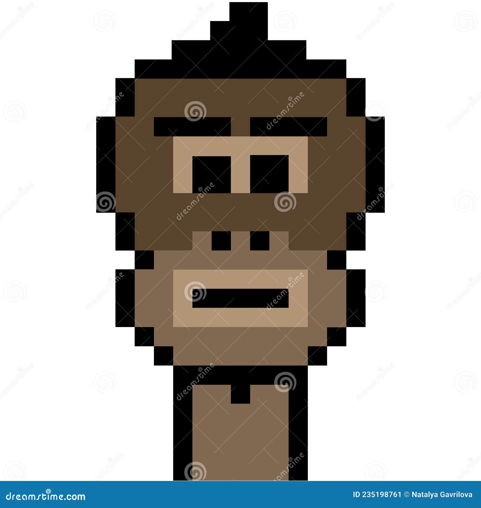 NFT Art Cryptopunk A Monkey Royalty-Free Stock Photo | CartoonDealer ...