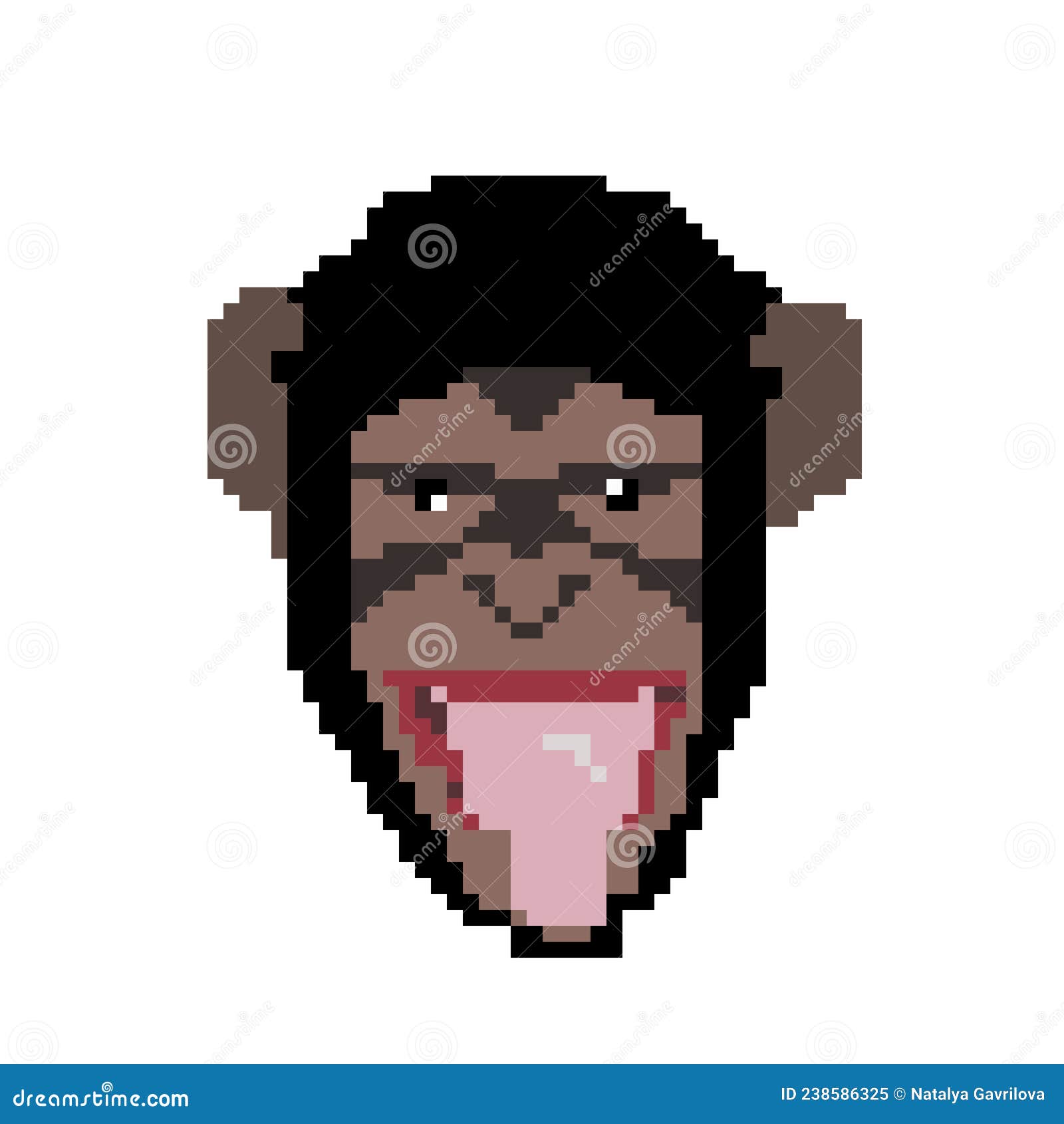 NFT Art Cryptopunk a Monkey Stock Image - Image of pixels, cryptopunk ...