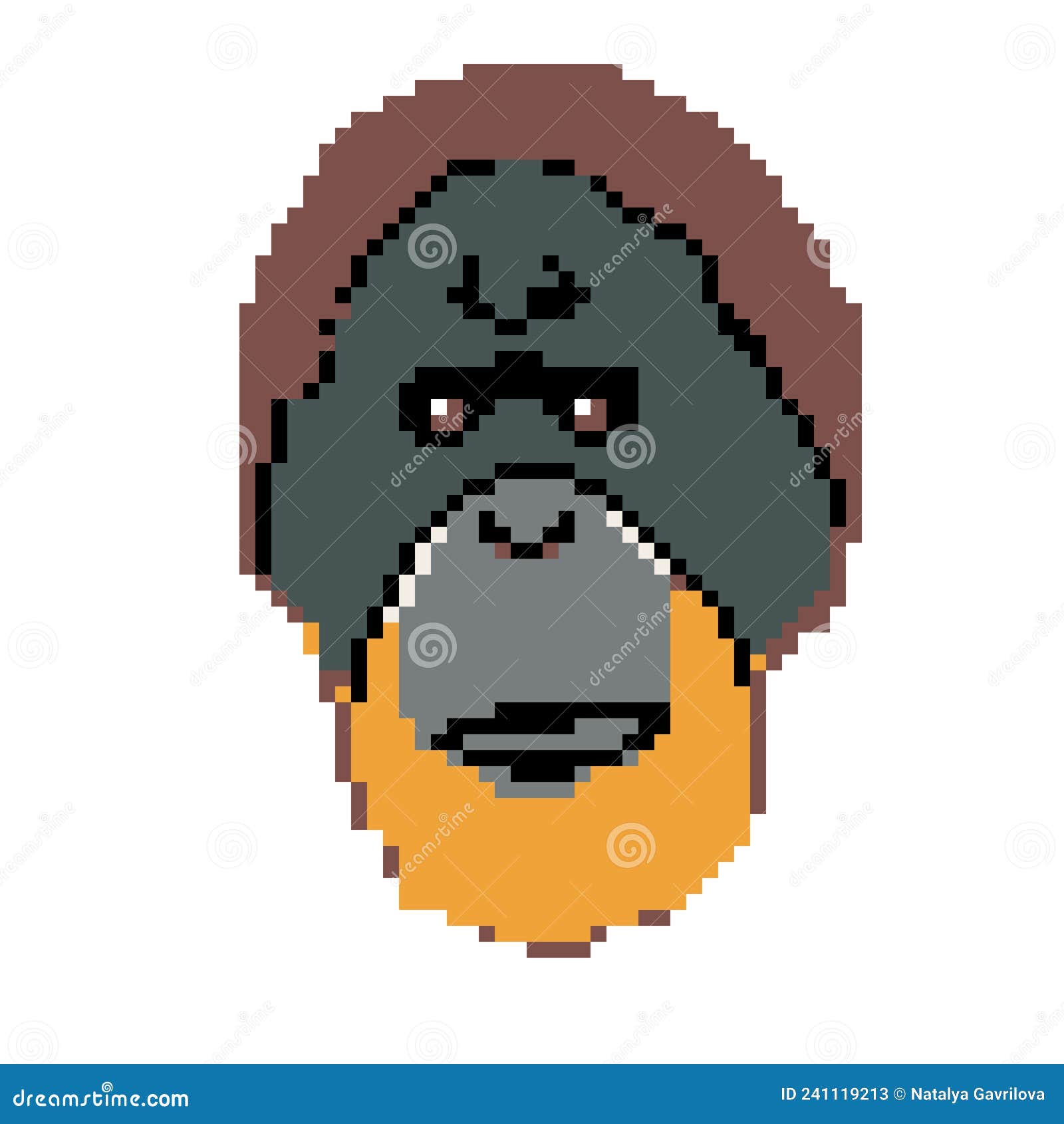 NFT Art Cryptopunk a Monkey - Sumatran Orangutan Stock Image - Image of ...