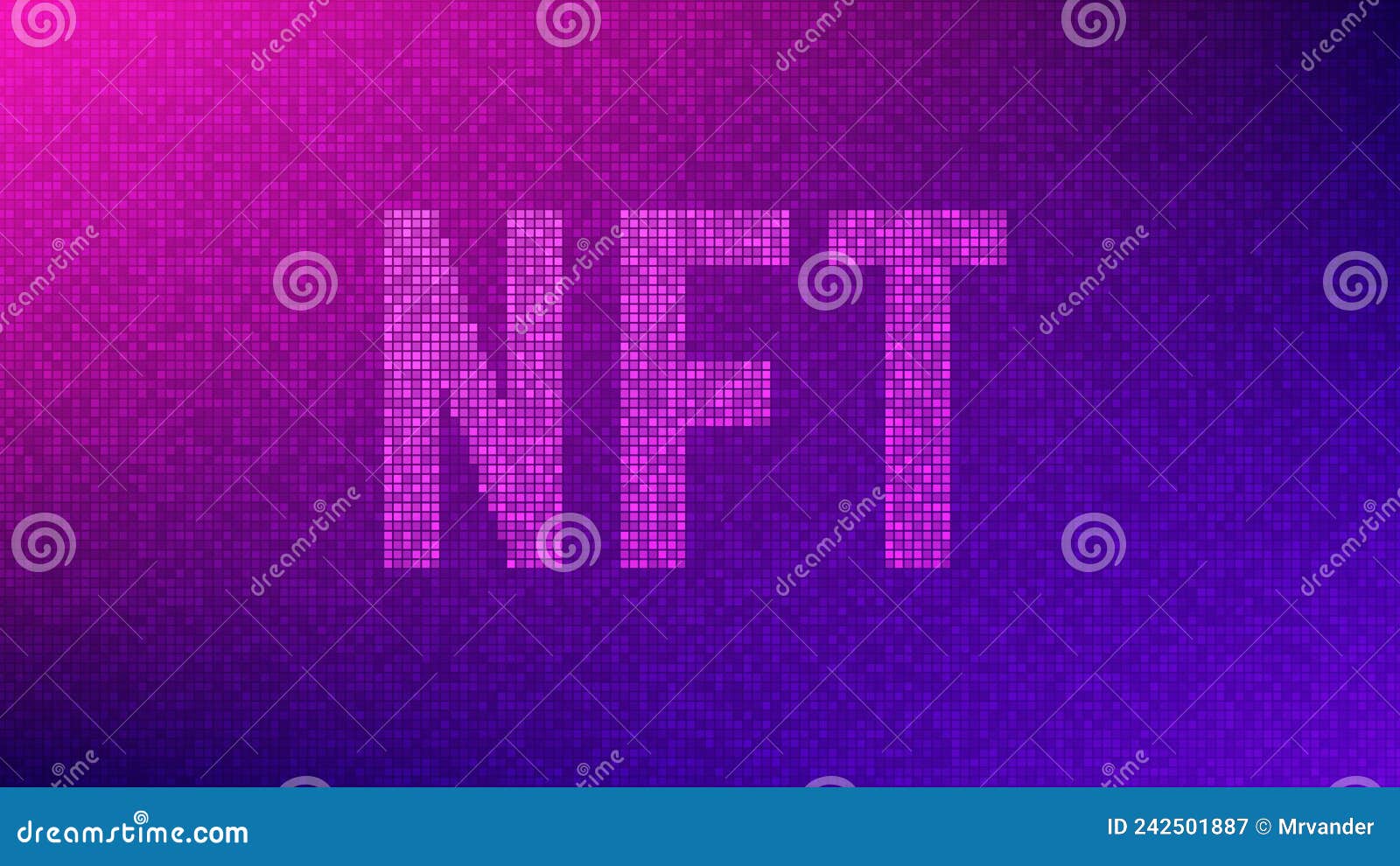 NFT Background. Digital Technology Concept Stock Vector - Illustration ...