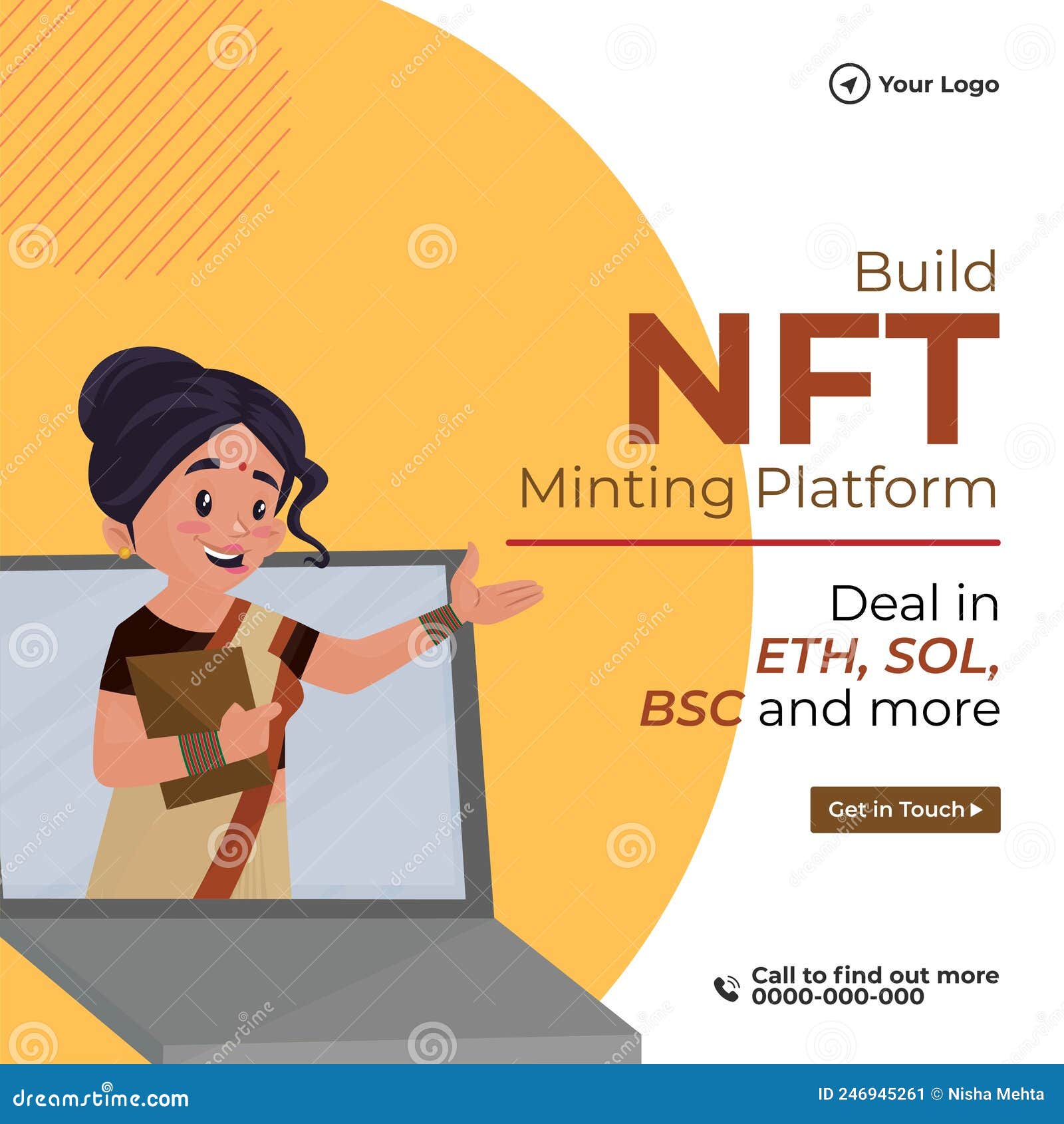 Banner Design of Build NFT Minting Platform Editorial Photo ...