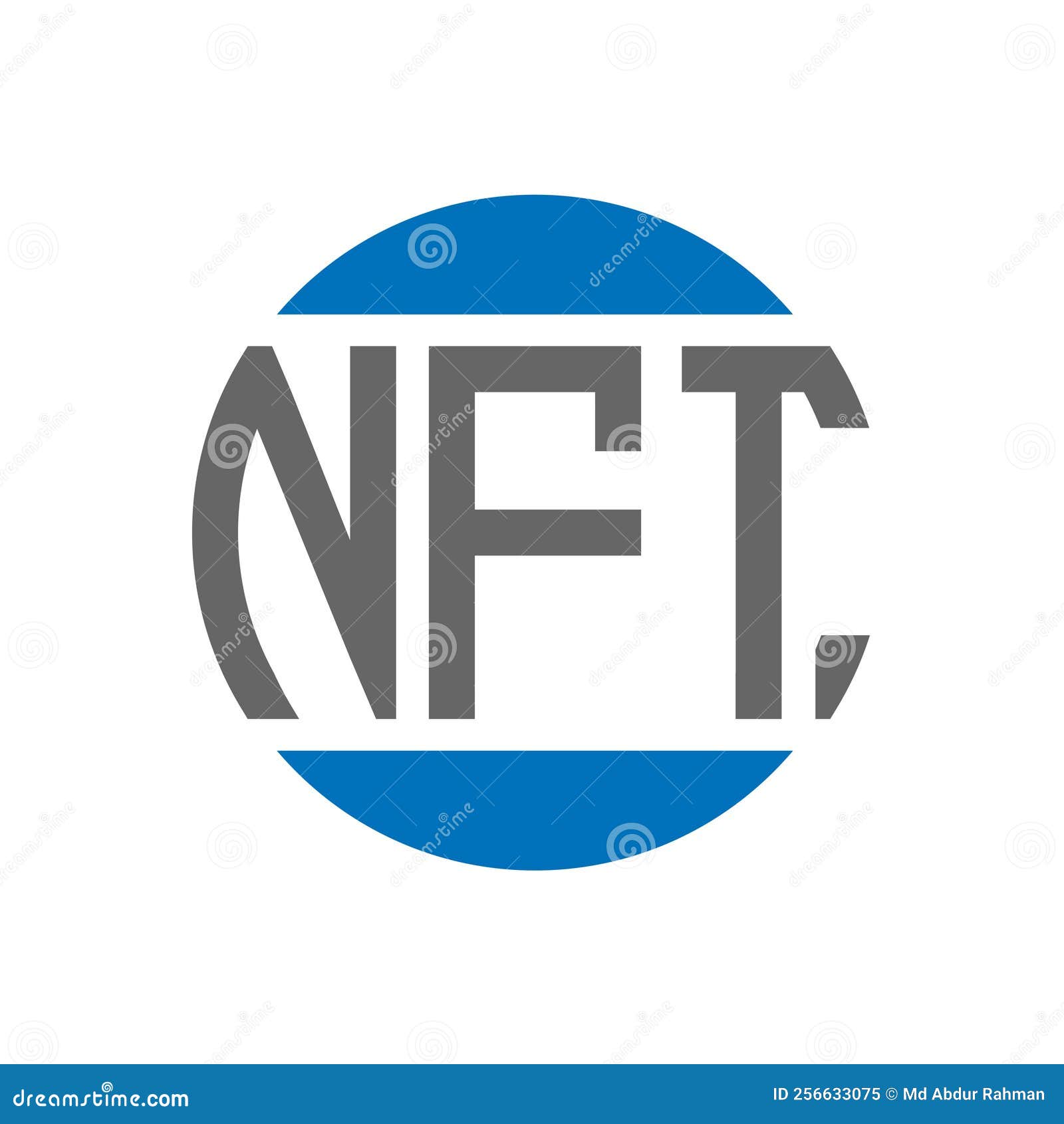 NFT Letter Logo Design on White Background. NFT Creative Initials ...
