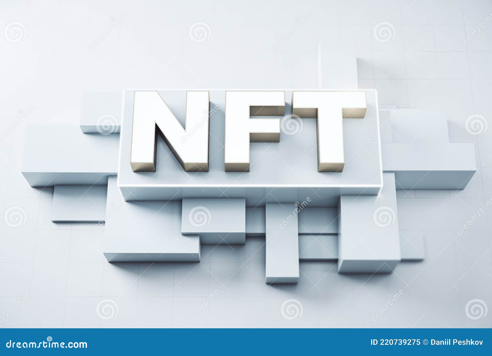 NFT Nonfungible Tokens Concept On Dark Background - NFT Word On ...