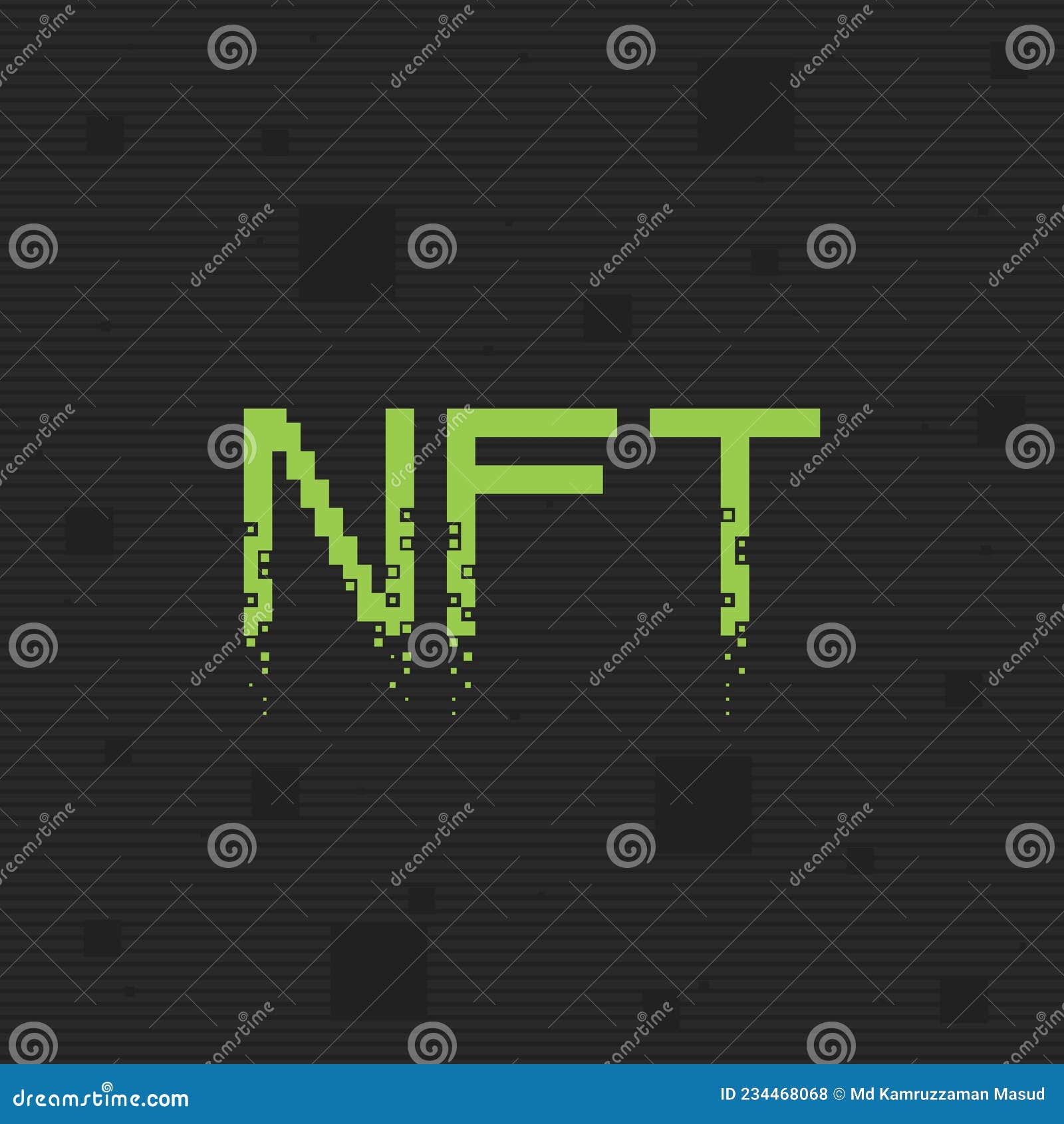 NFT Typography Text Vector Design. NFT Text T-shirt Design Stock Vector ...