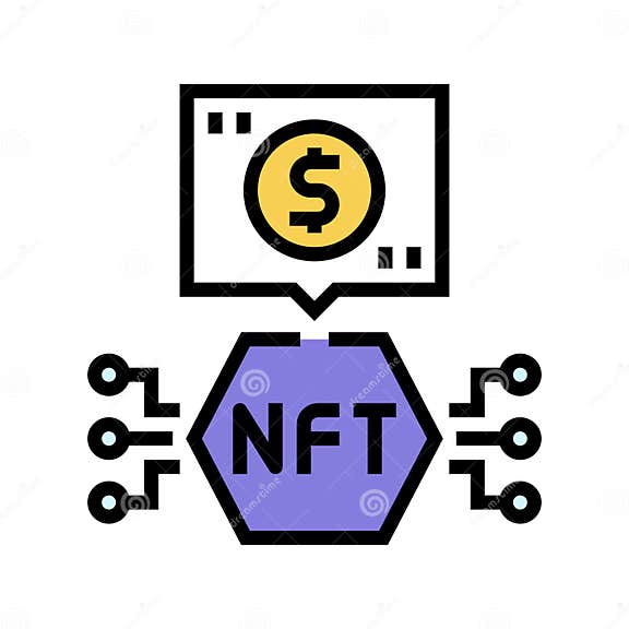 Nfts Non Fungible Tokens Color Icon Vector Illustration Stock Vector ... Nfts Non Fungible Tokens Color Icon Vector Illustration Stock Vector ...
