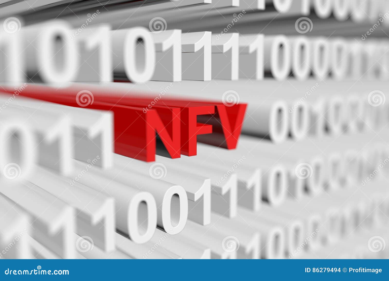 Nfv stock illustration. Illustration of information, render - 86279494