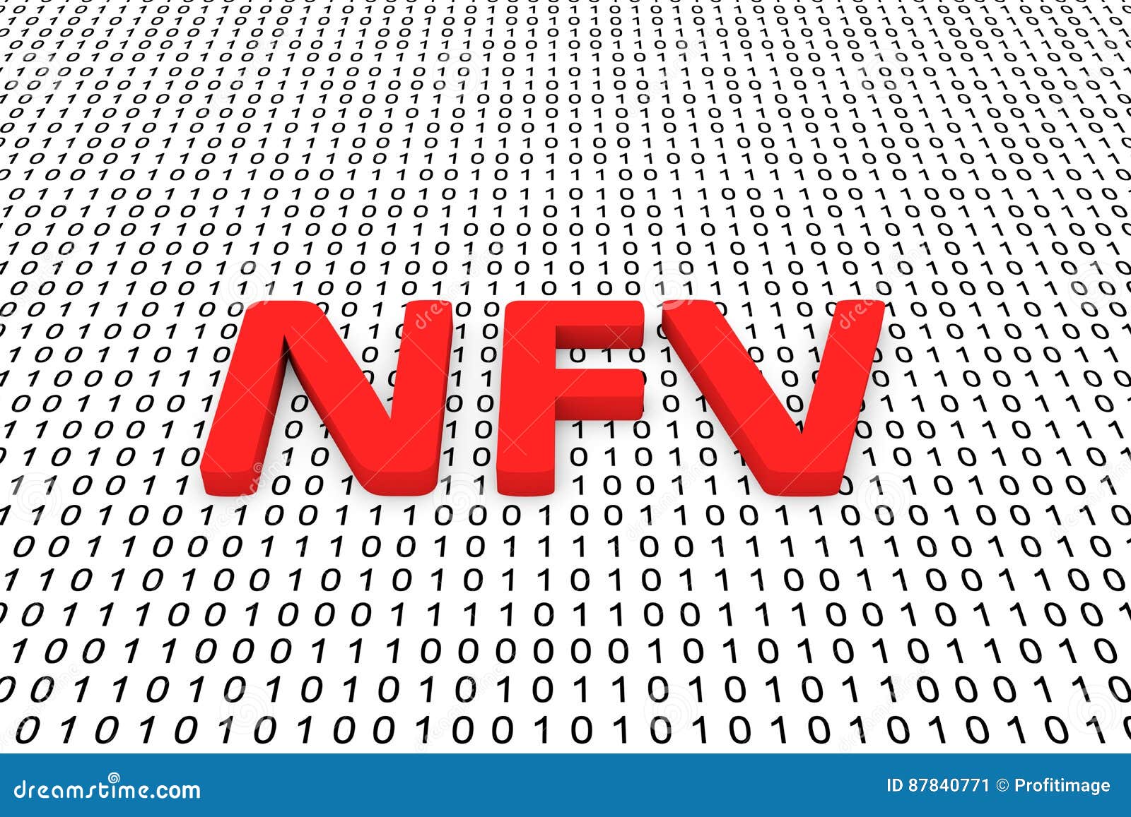 Nfv stock illustration. Illustration of information, binary - 87840771
