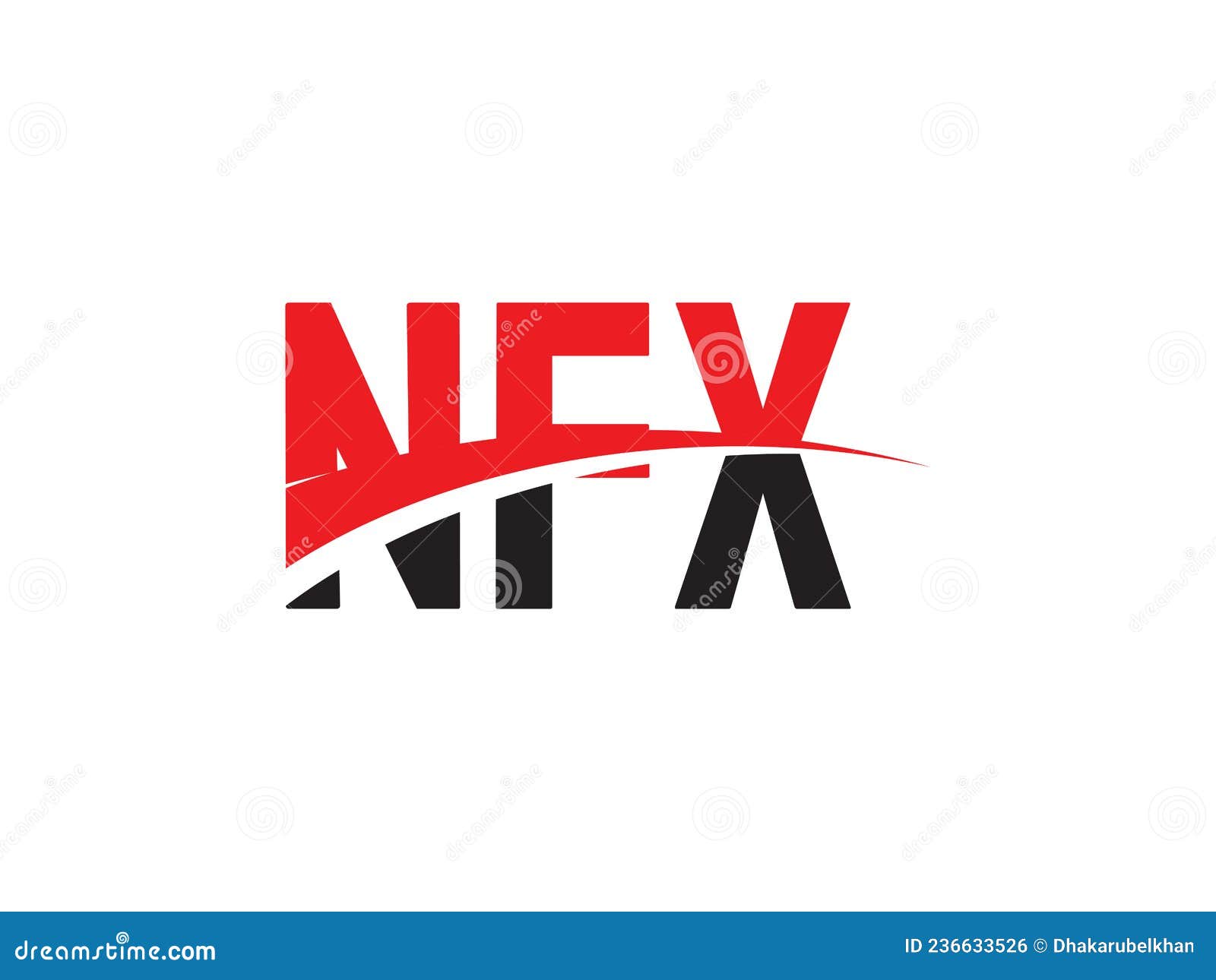 NFX Letter Initial Logo Design Vector Illustration Stock Vector ...