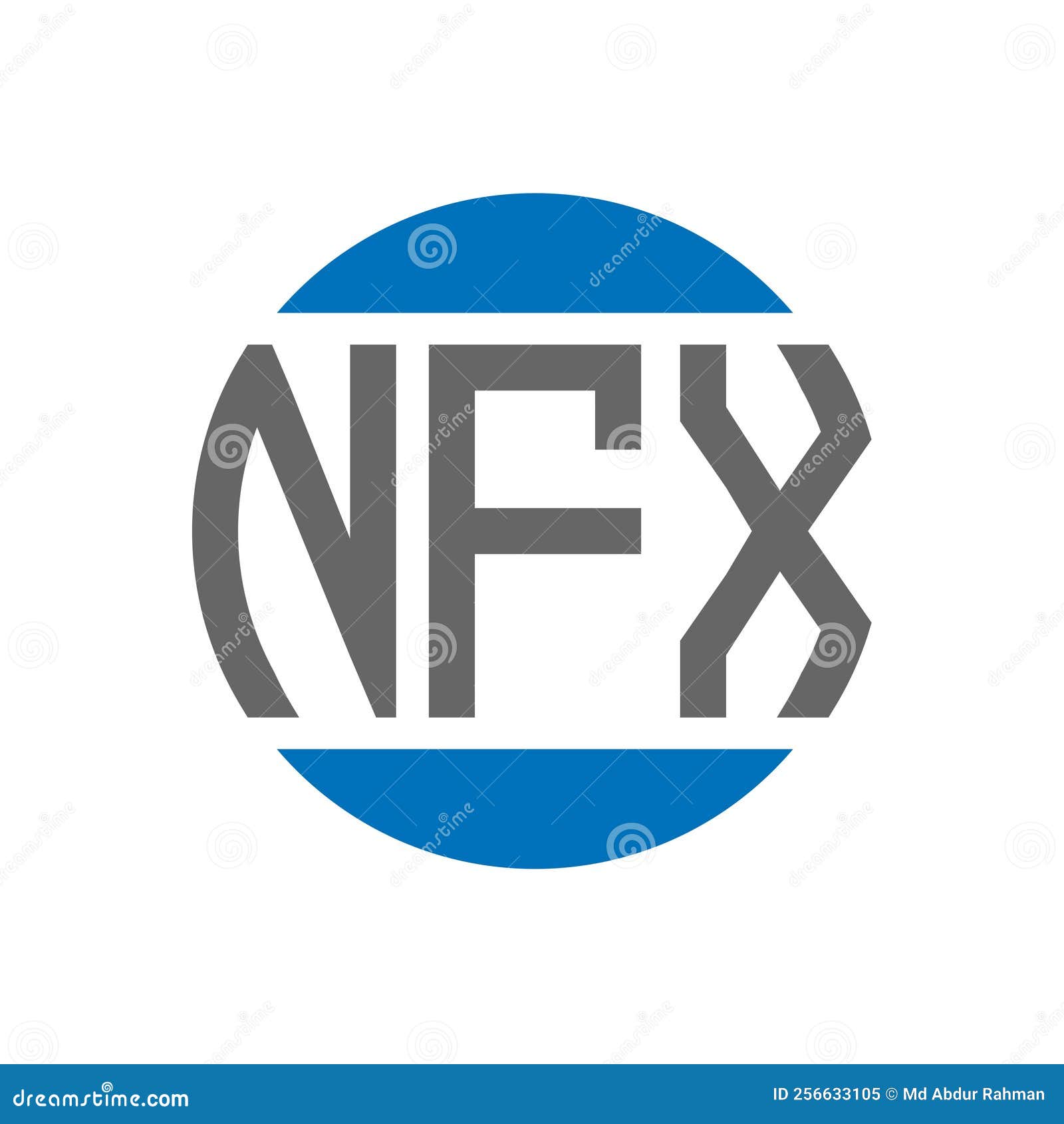 NFX Letter Logo Design on White Background. NFX Creative Initials ...