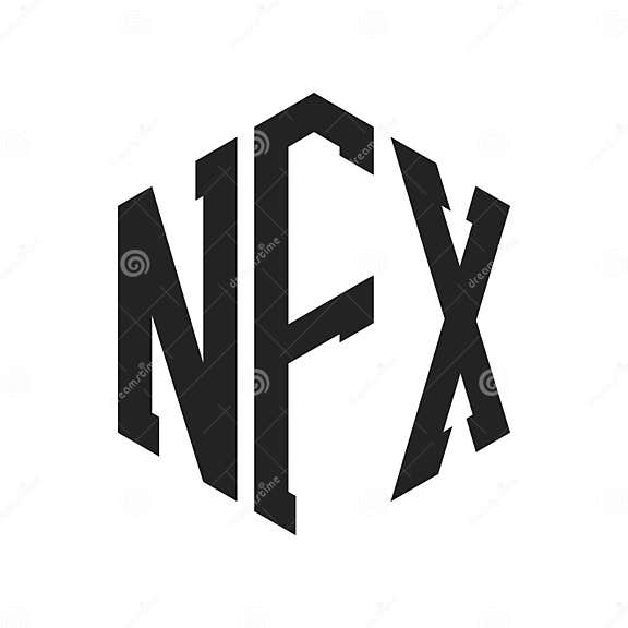 NFX Logo Design. Initial Letter NFX Monogram Logo Using Hexagon Shape ...