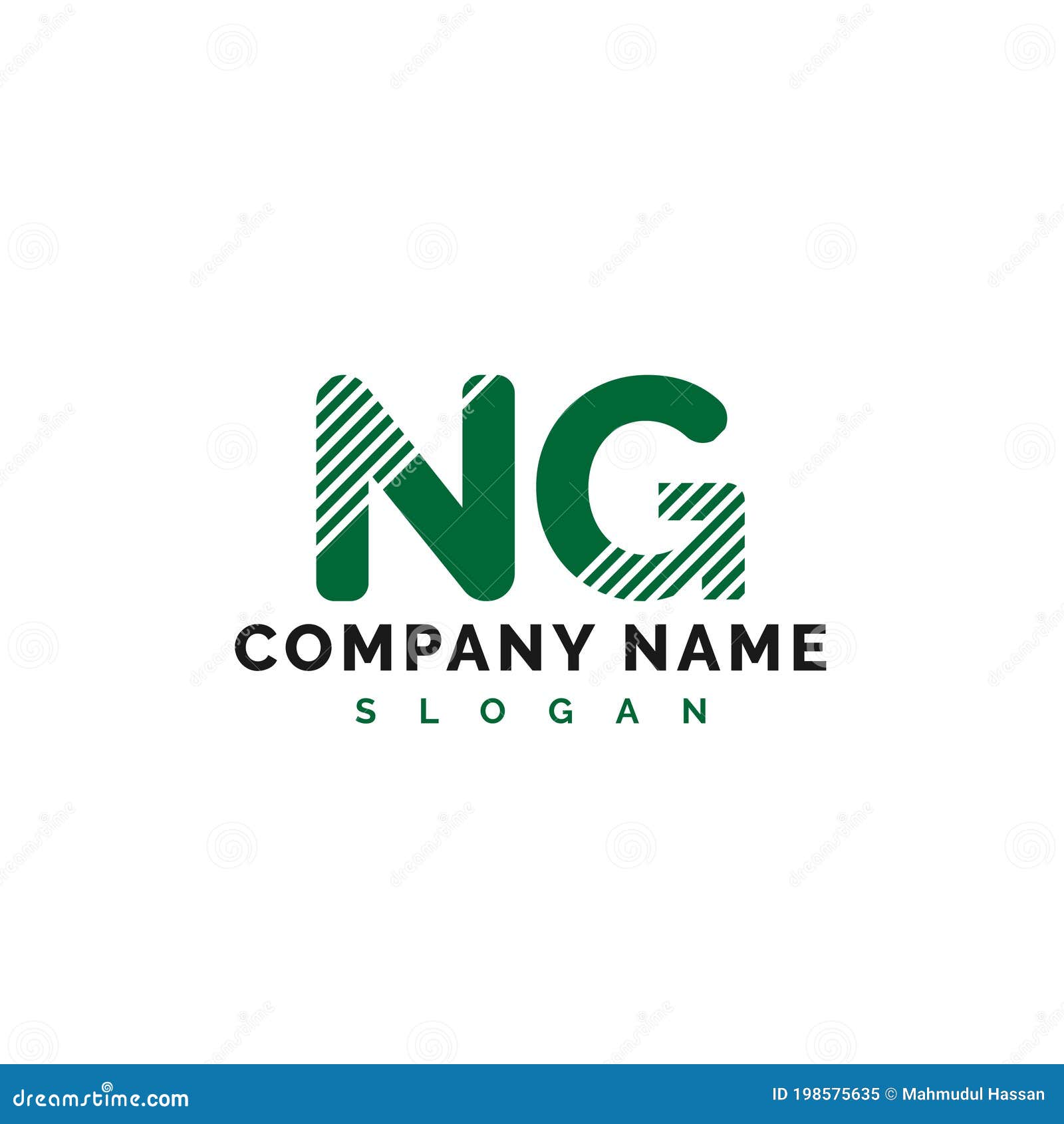 NG Letter Logo Design. NG Letter Logo Vector Illustration - Vector ...