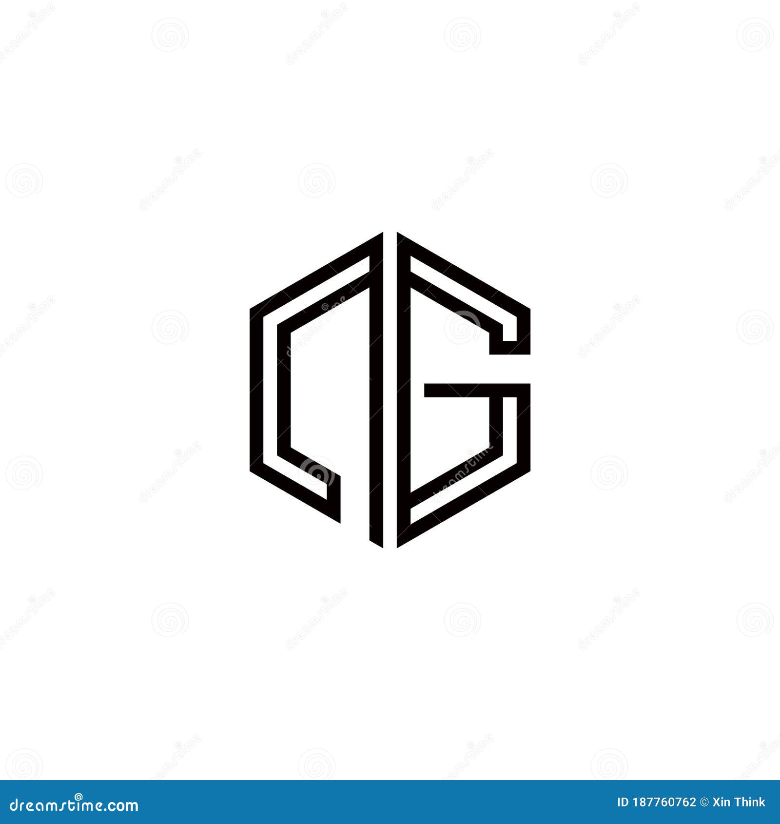 NG Letter Logo Icon Design Template Elements Stock Vector ...