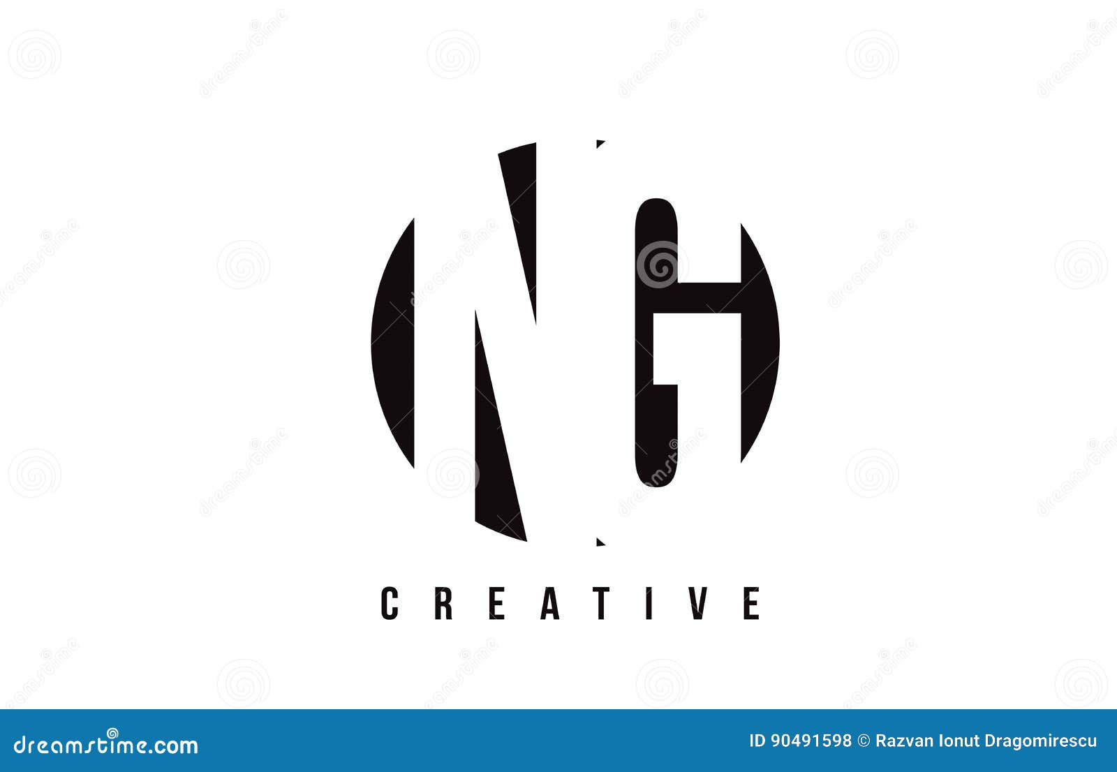 NG N G White Letter Logo Design with Circle Background. Stock Vector ...