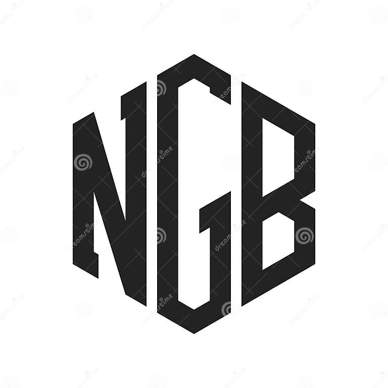 NGB Logo Design. Initial Letter NGB Monogram Logo Using Hexagon Shape ...
