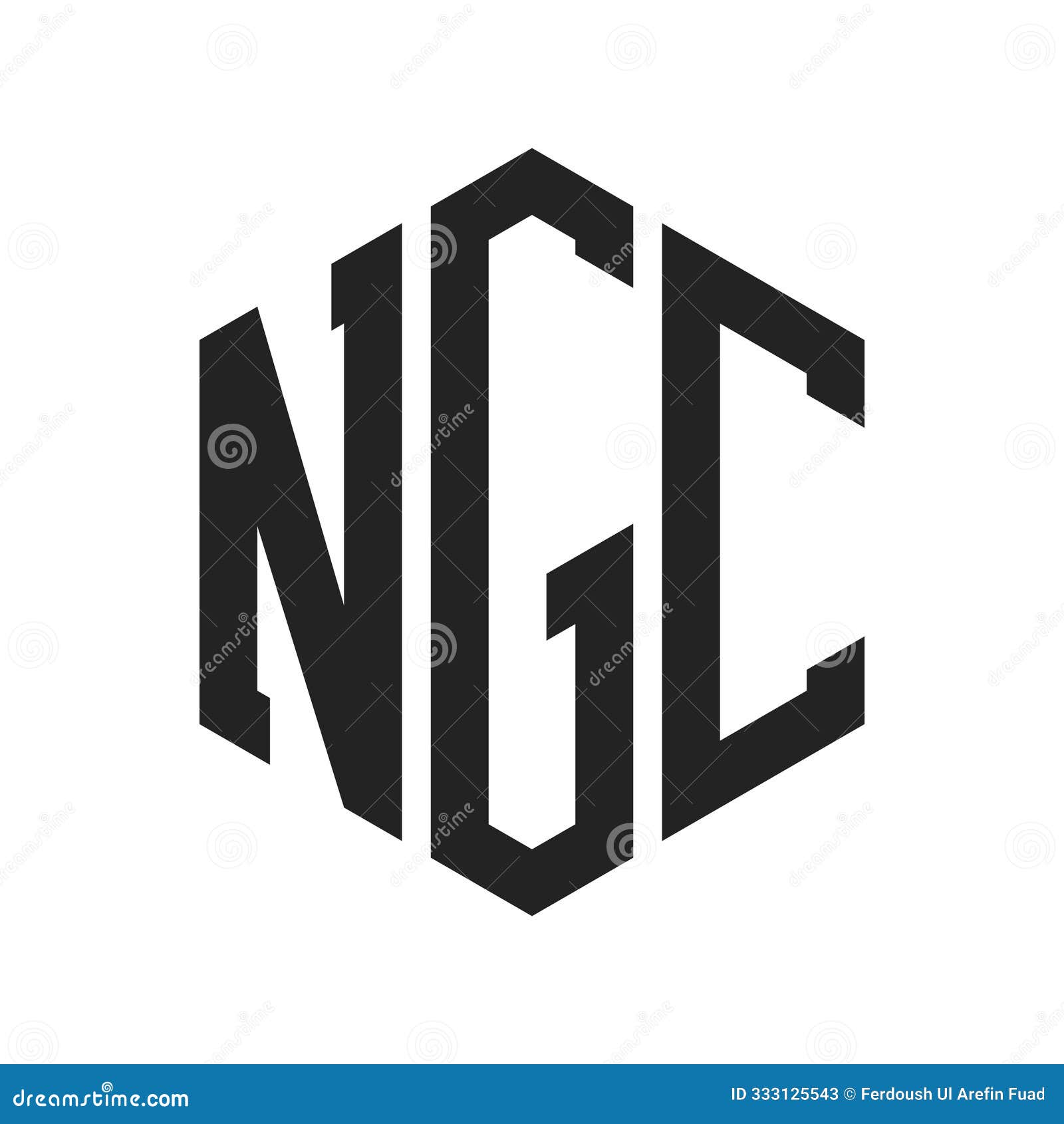NGC Logo Design. Initial Letter NGC Monogram Logo Using Hexagon Shape ...