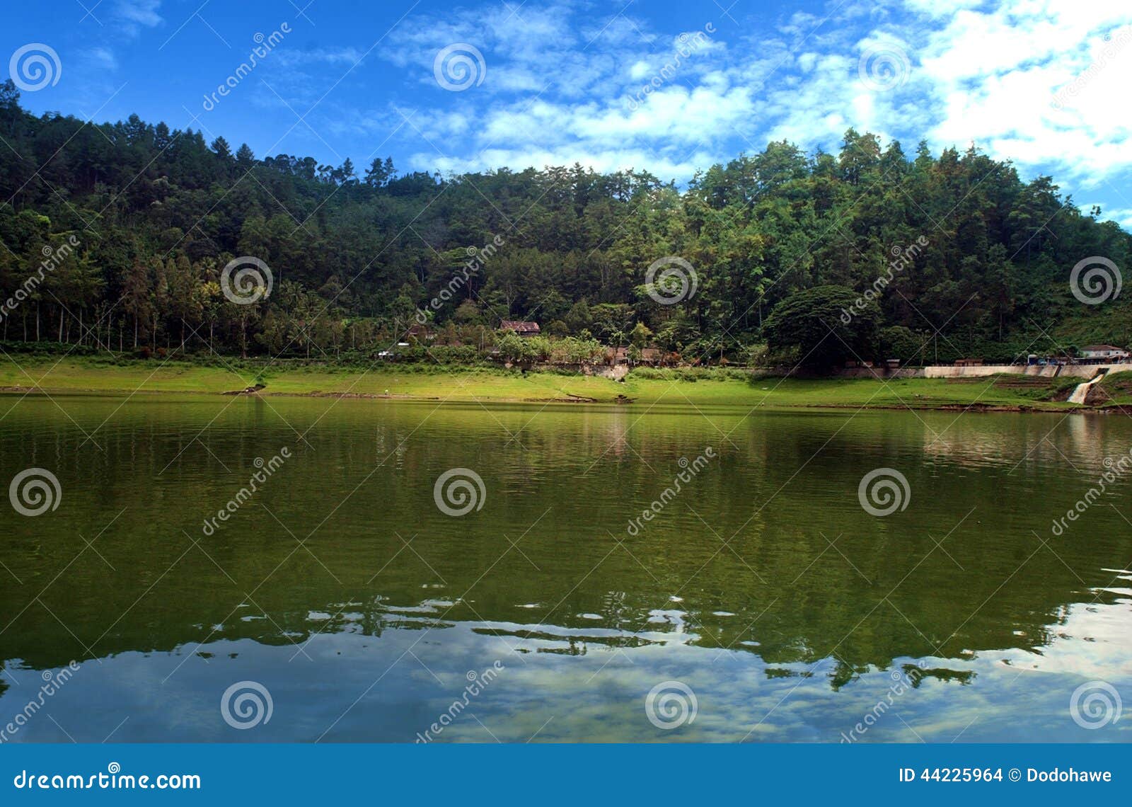 Ngebel lake stock photo. Image of beautiful, contrast - 44225964