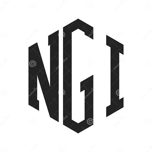 NGI Logo Design. Initial Letter NGI Monogram Logo Using Hexagon Shape ...