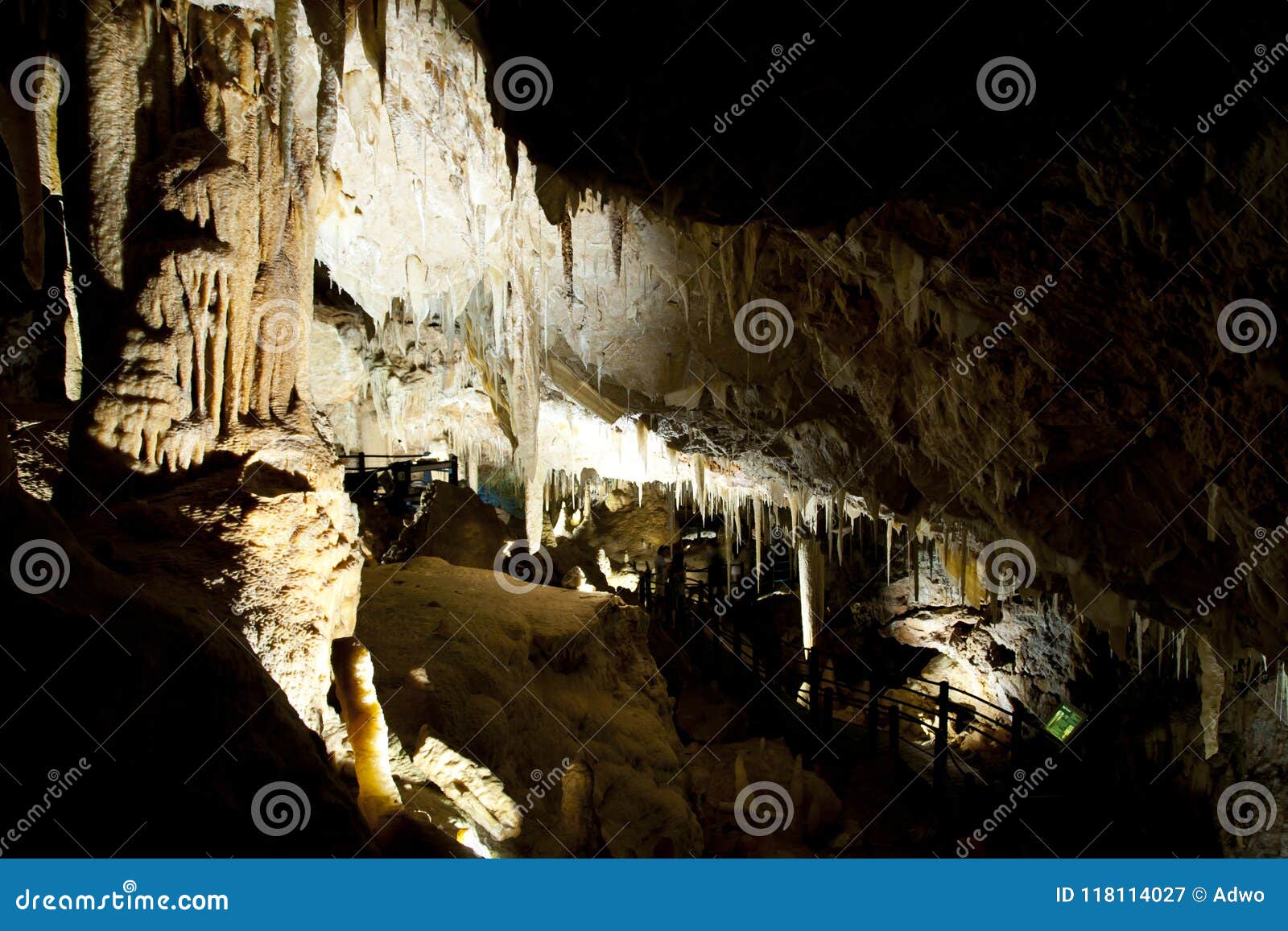 Ngilgi Cave stock image. Image of australia, stalagmite - 118114027