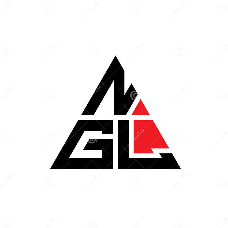 NGL Triangle Letter Logo Design with Triangle Shape. NGL Triangle Logo ...