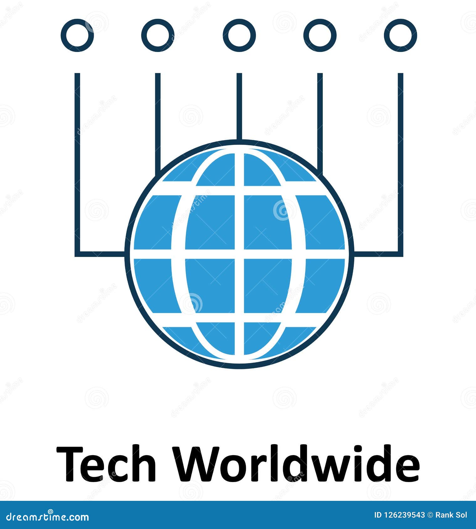 Global Technology Isolated and Vector Icon for Technology Stock Vector ...