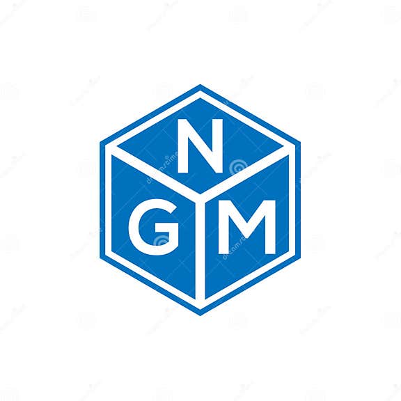 NGM Letter Logo Design on Black Background. NGM Creative Initials ...