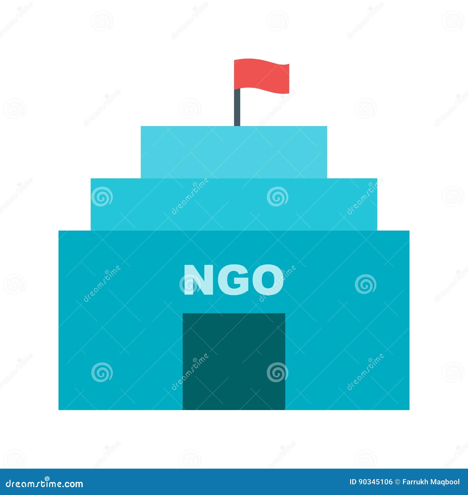 NGO Building ilustración del vector. Ilustración de modelo - 90345106