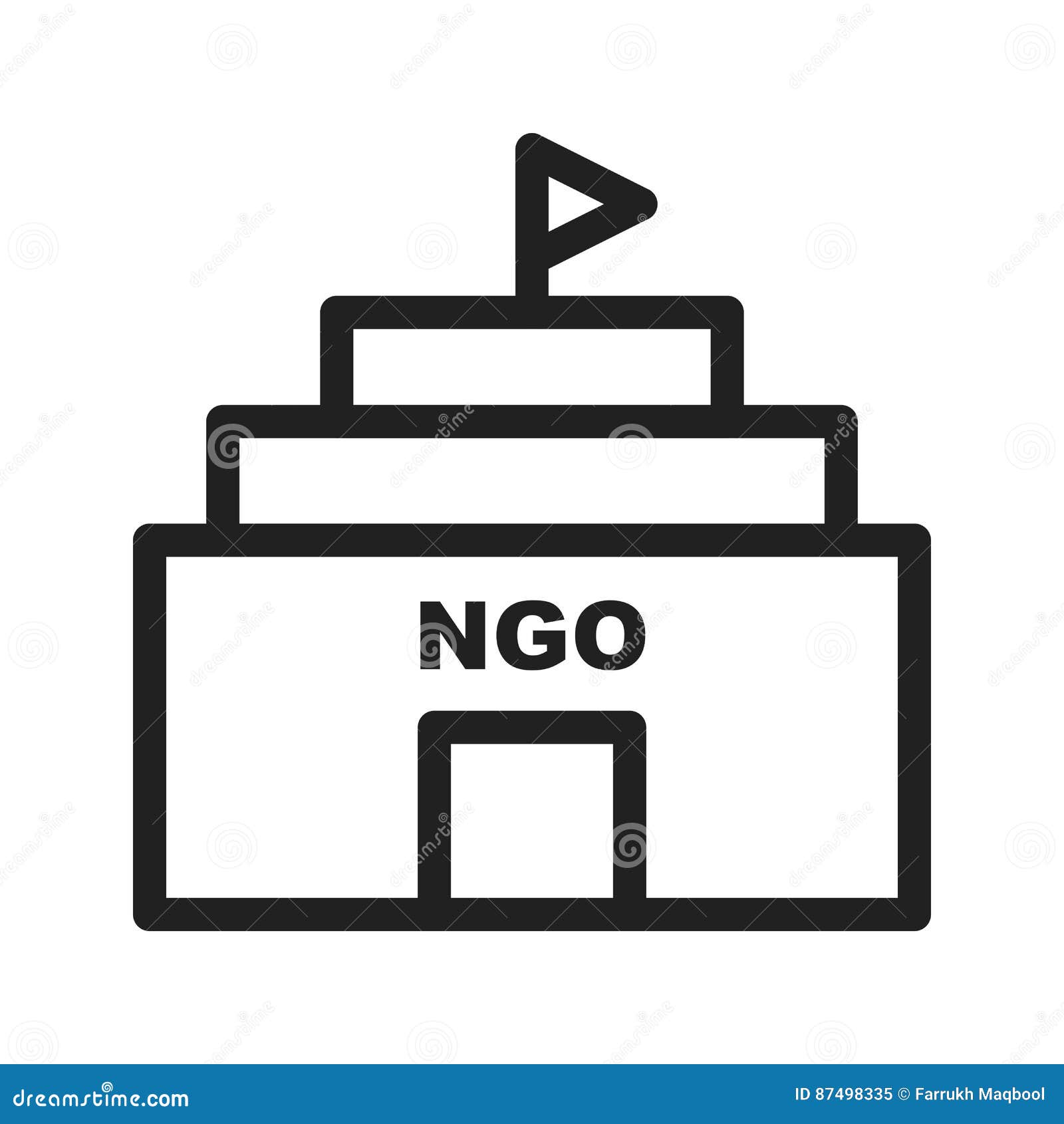 NGO Building stock vector. Illustration of management - 87498335