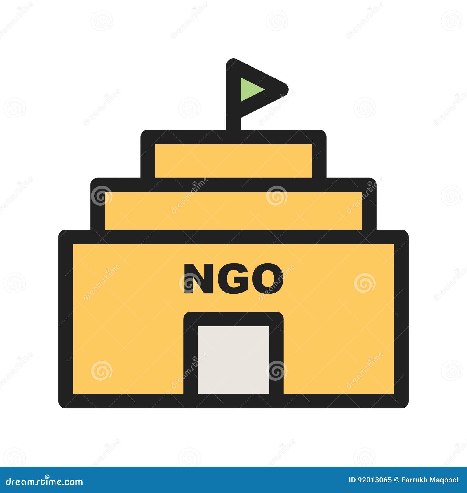 NGO Building stock vector. Illustration of organization - 92013065