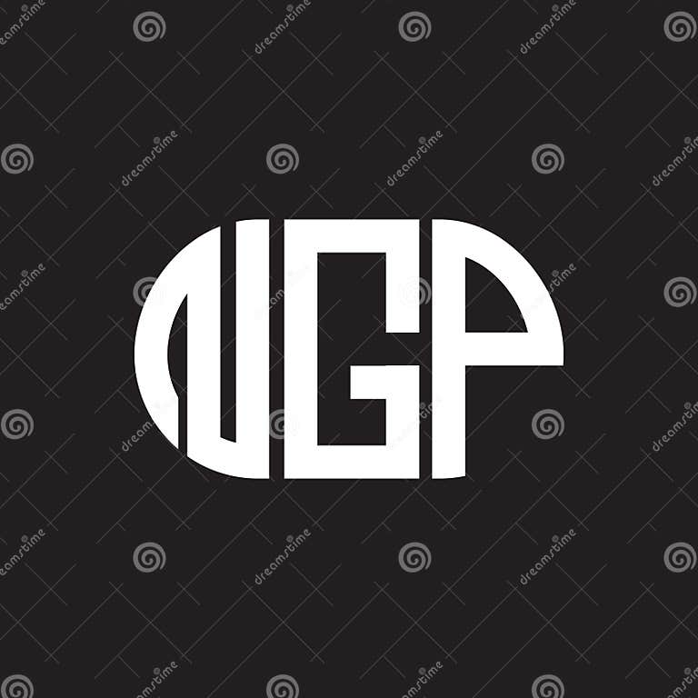 NGP Letter Logo Design on Black Background. NGP Creative Initials ...