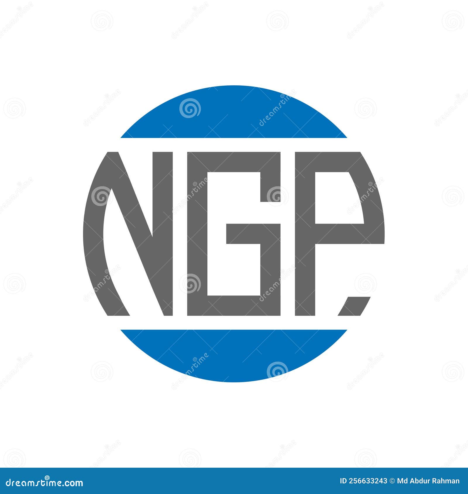 NGP Letter Logo Design on White Background. NGP Creative Initials ...