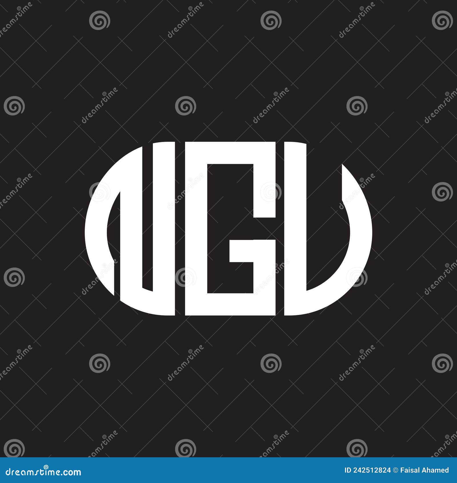 NGV Letter Logo Design on Black Background. NGV Creative Initials ...