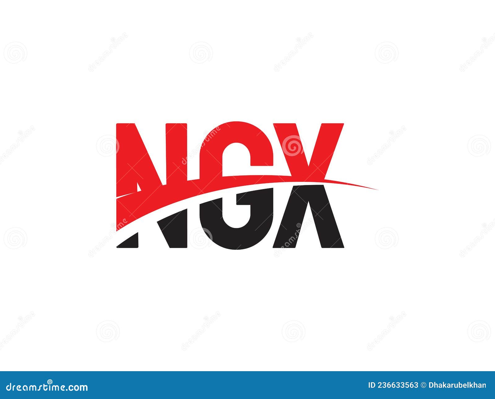 NGX Letter Initial Logo Design Vector Illustration Stock Vector ...