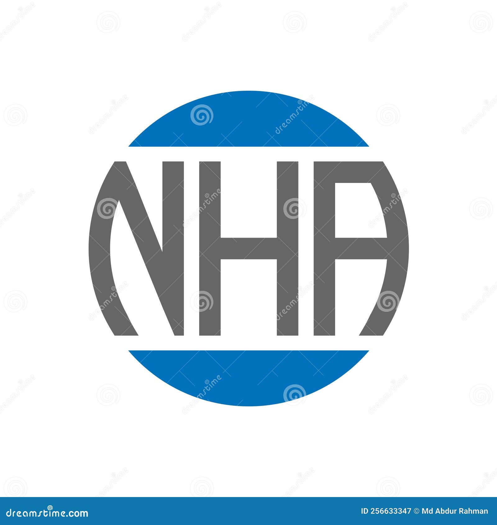 NHA Letter Logo Design on White Background. NHA Creative Initials ...