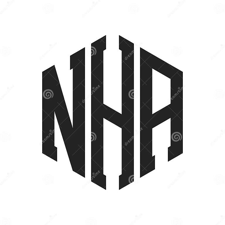 NHA Logo Design. Initial Letter NHA Monogram Logo Using Hexagon Shape ...