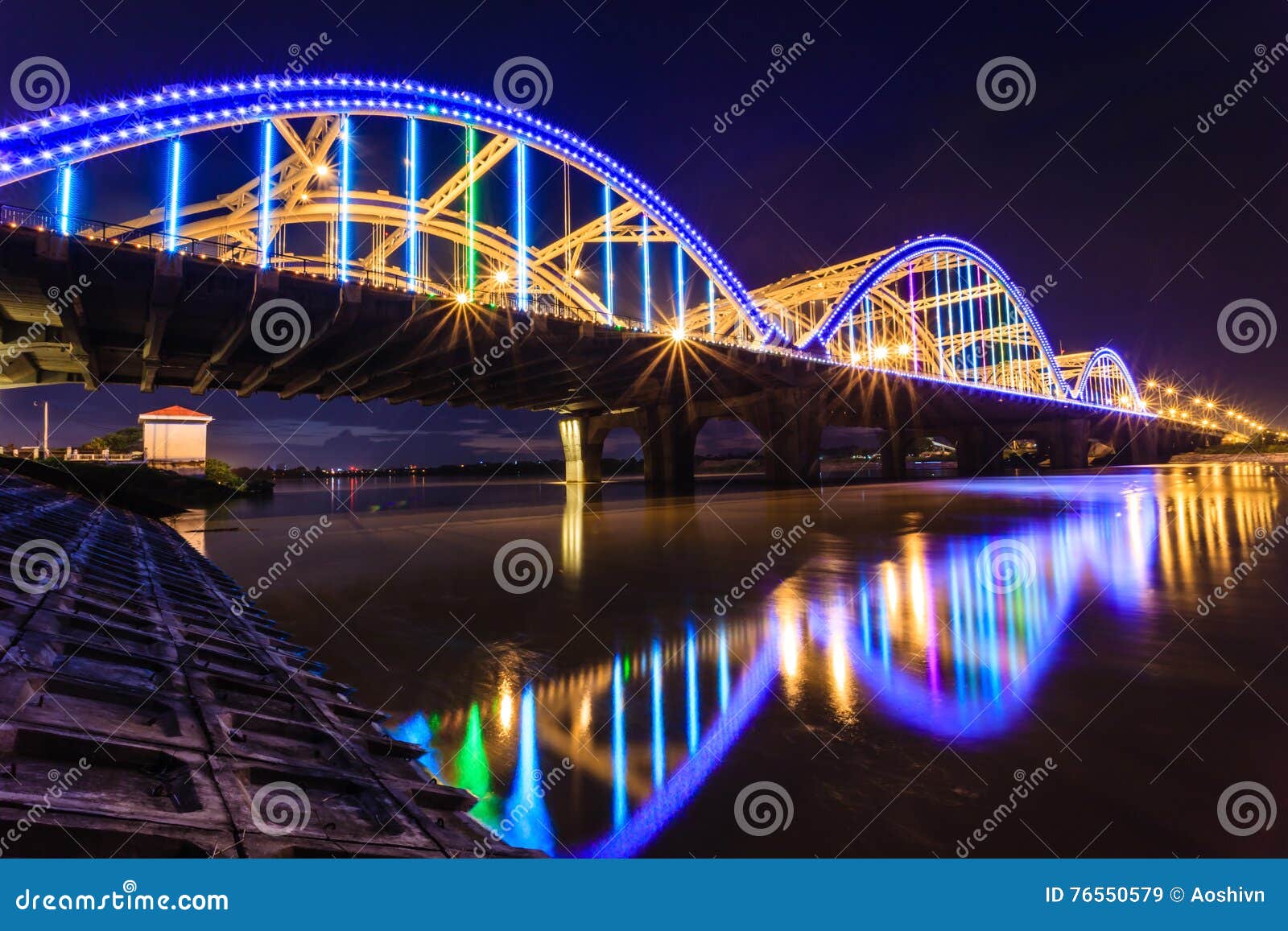 Nhat Tan Bridge at Hanoi, Vietnam Stock Image - Image of steel ...