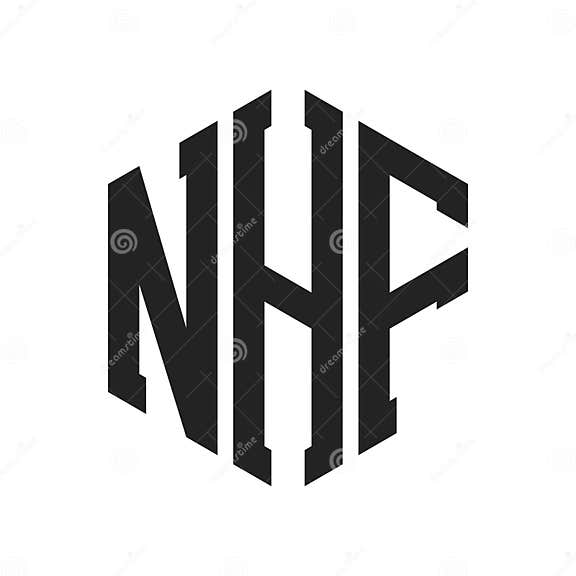 NHF Logo Design. Initial Letter NHF Monogram Logo Using Hexagon Shape ...
