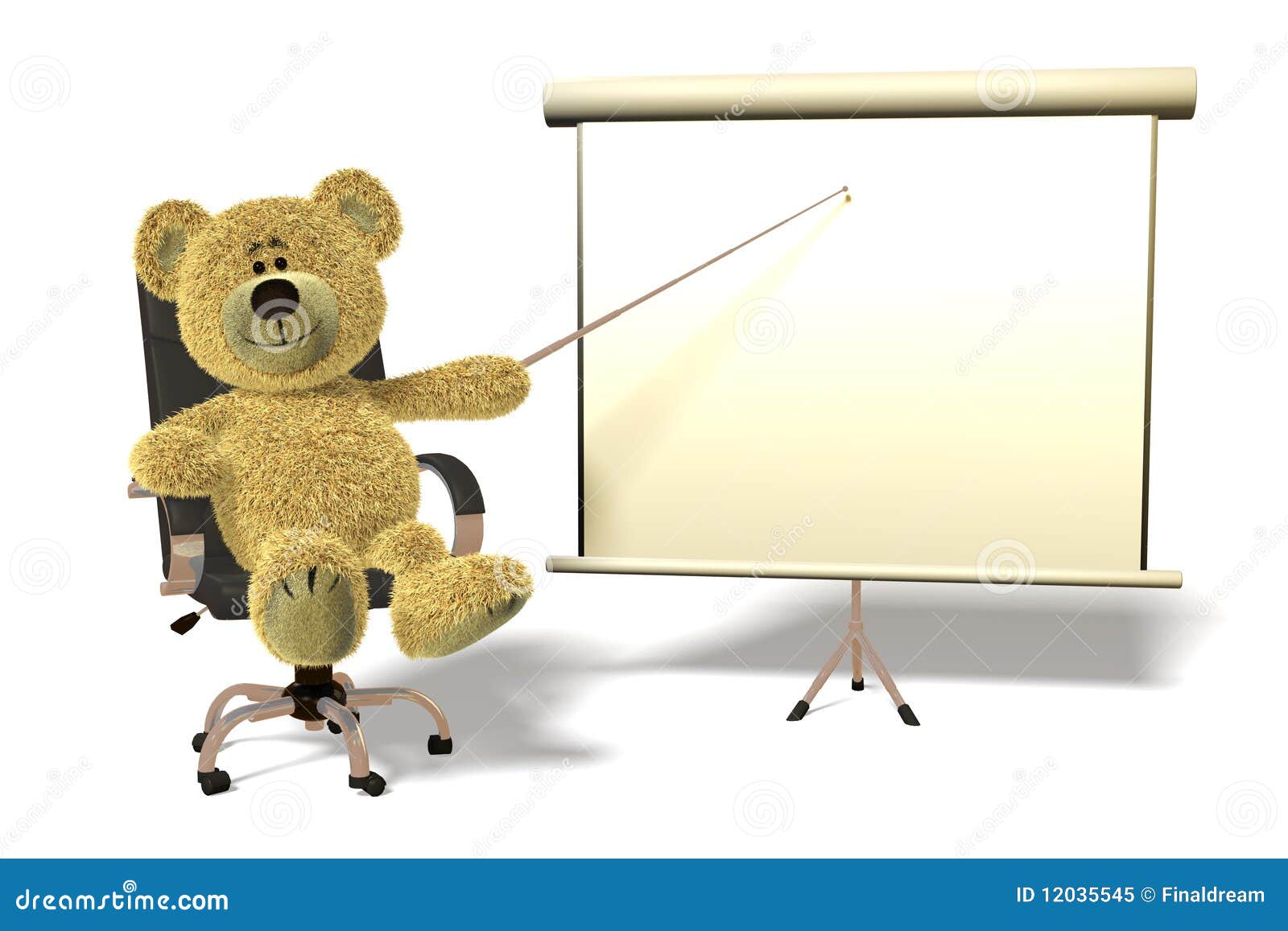 Nhi Bear Office Presentation. Stock Illustration - Illustration of ...