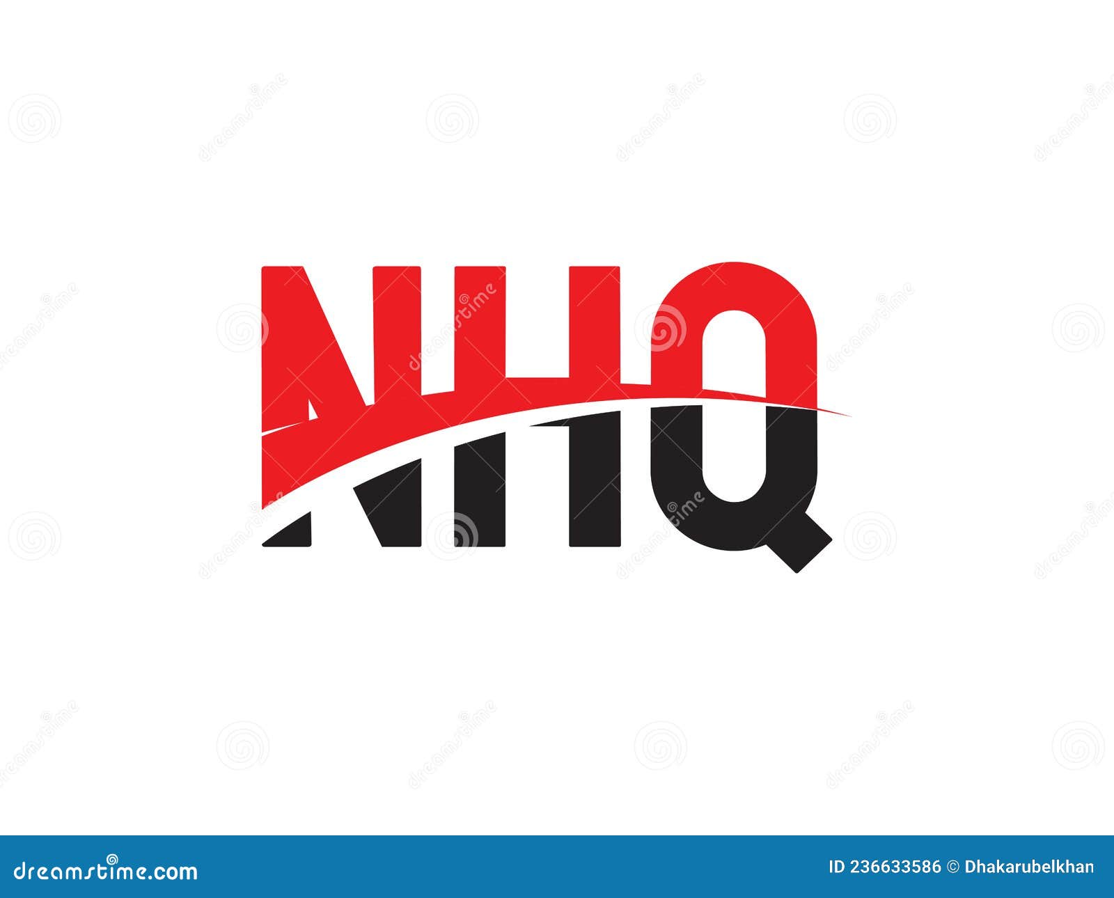 NHQ Letter Initial Logo Design Vector Illustration Stock Vector ...