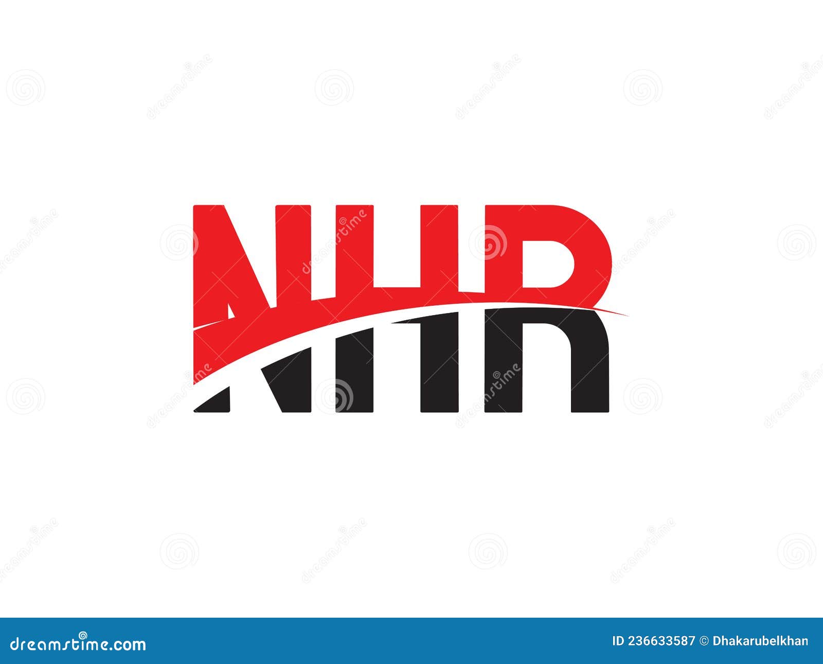 NHR Letter Initial Logo Design Vector Illustration Stock Vector ...