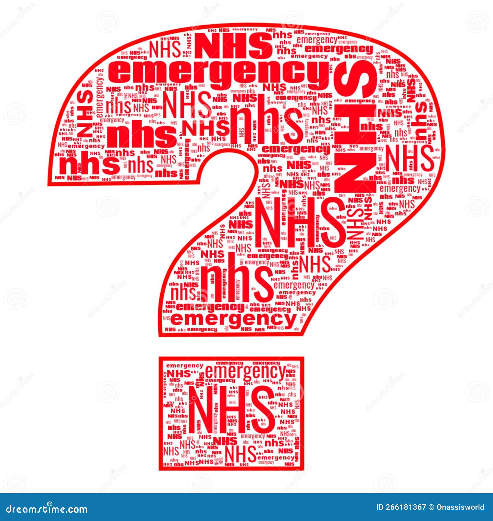NHS Emergency Text Header Background Illustration Stock Illustration ...