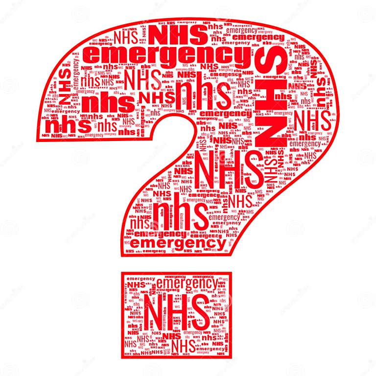 NHS Emergency Text Header Background Illustration Stock Illustration ...