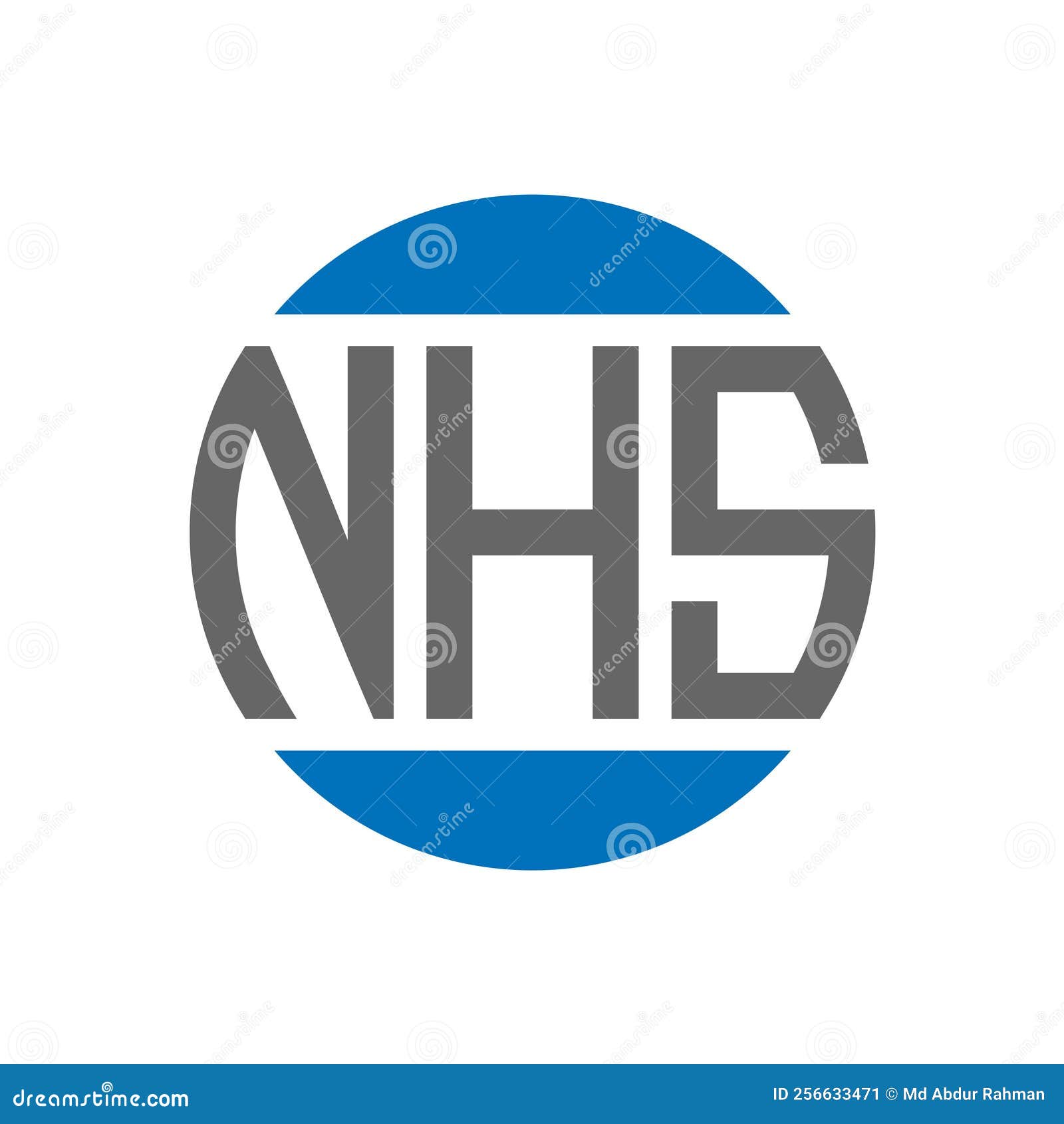 NHS Letter Logo Design on White Background. NHS Creative Initials ...