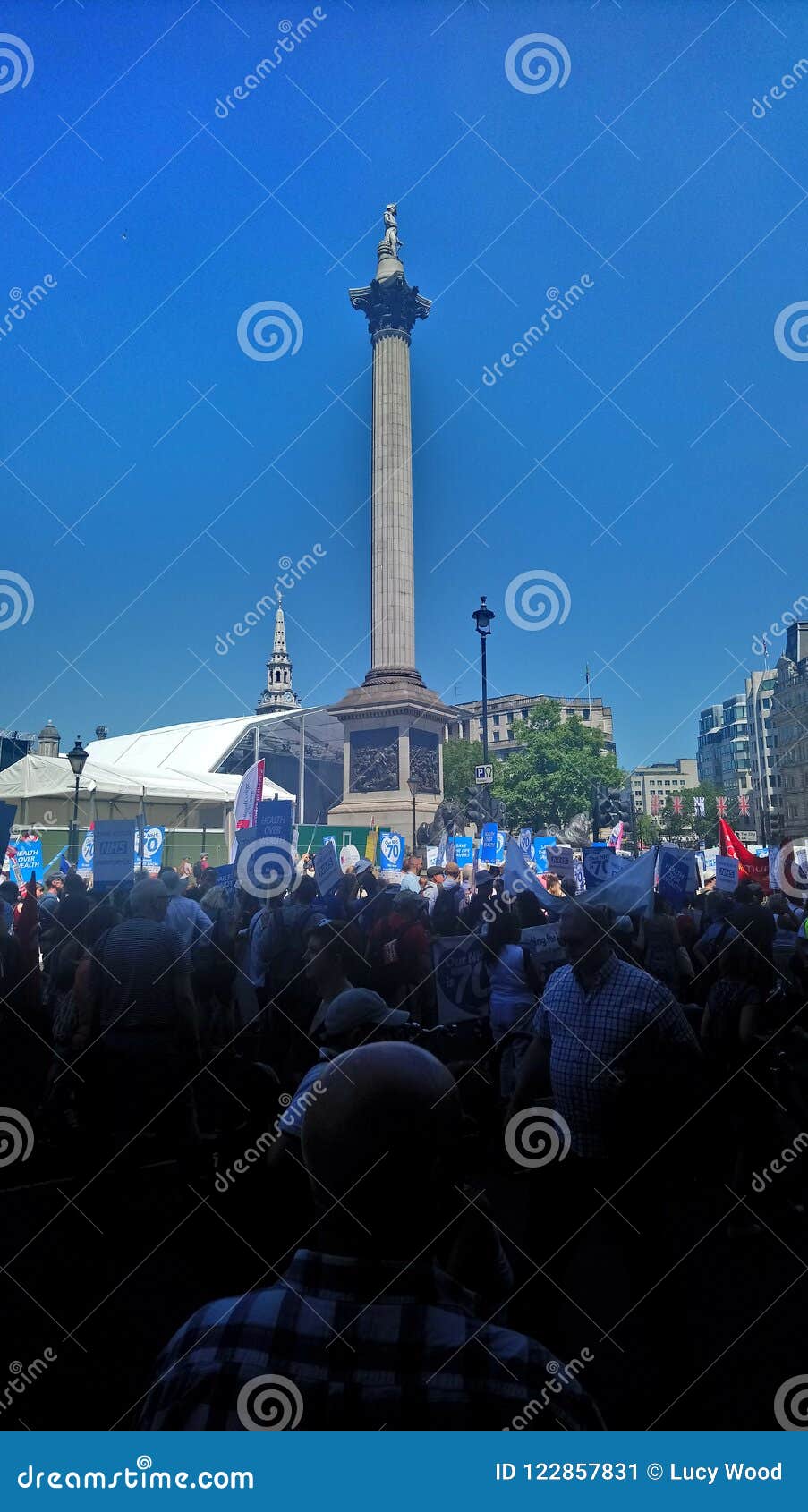 Nhs protest march editorial photo. Image of square, trafalgar - 122857831