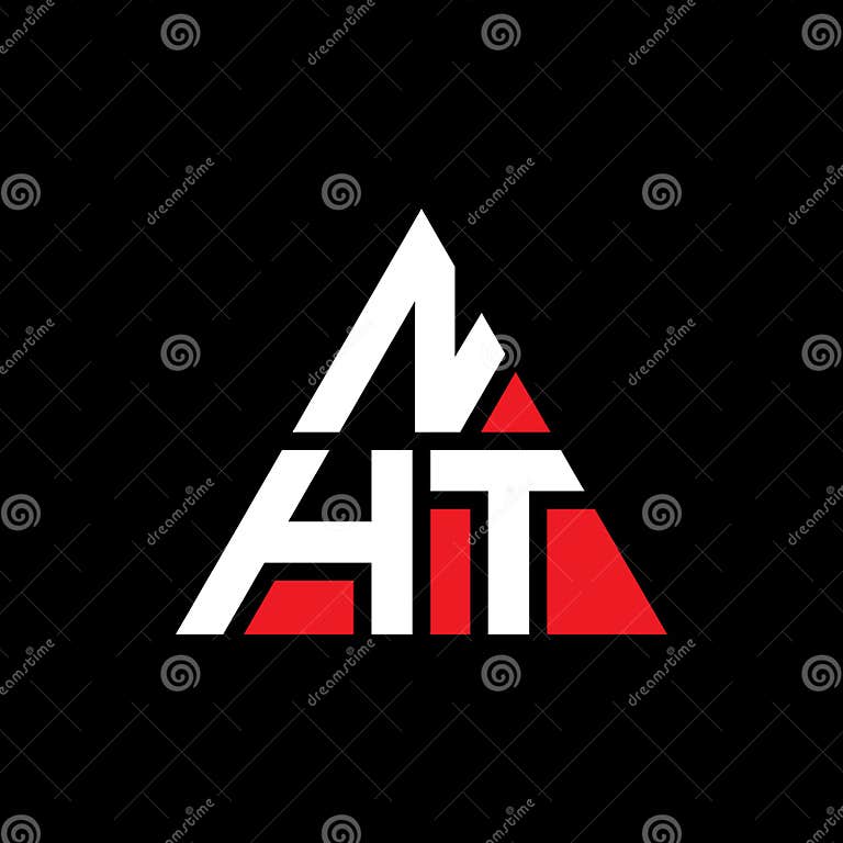 NHT Triangle Letter Logo Design with Triangle Shape. NHT Triangle Logo ...