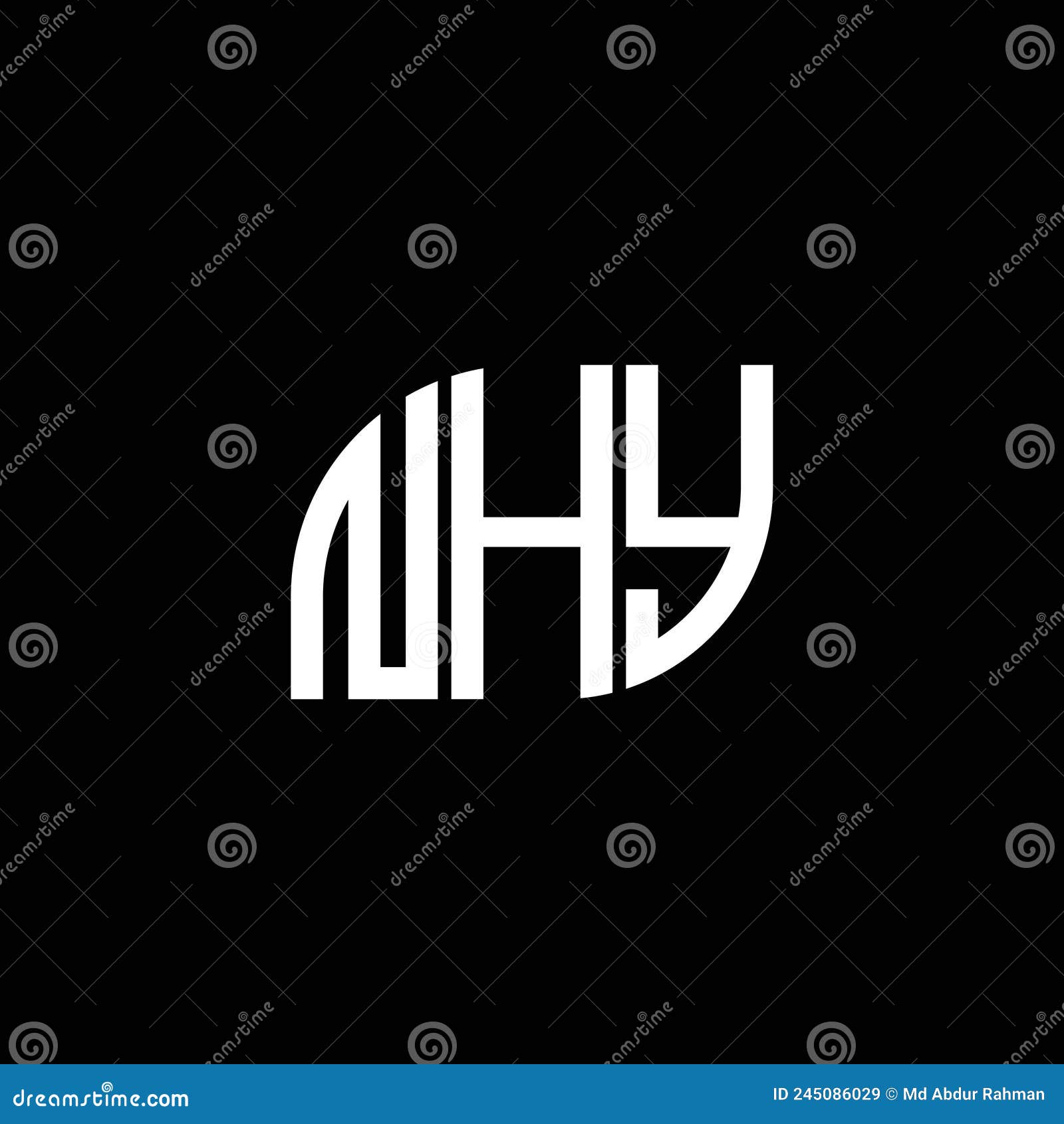 NHY Letter Logo Design on BLACK Background. NHY Creative Initials ... NHY Letter Logo Design on BLACK Background. NHY Creative Initials ...