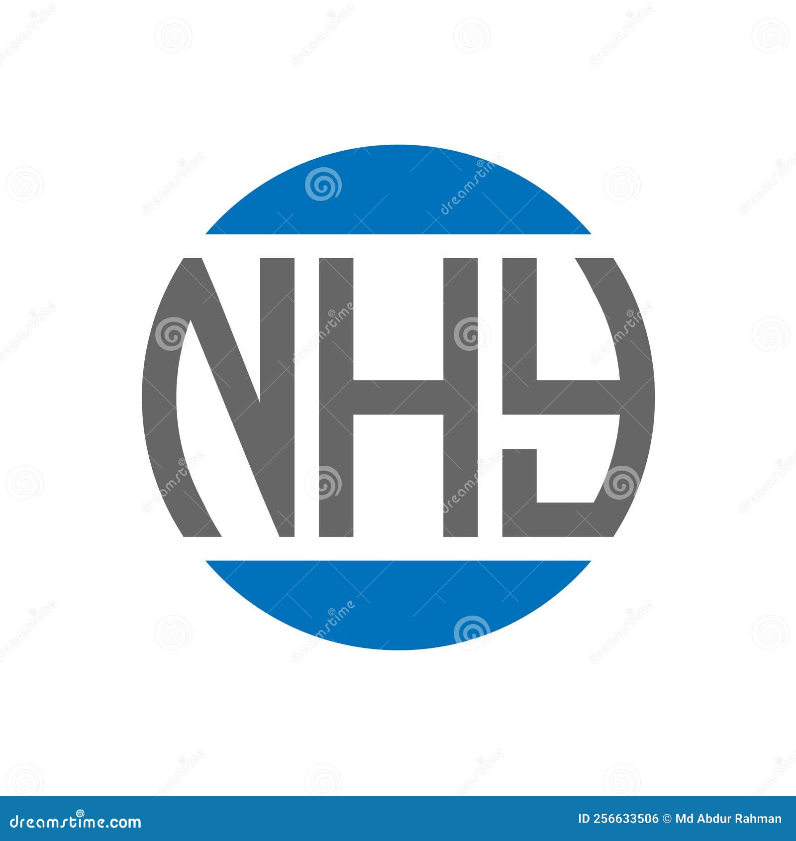 NHY Letter Logo Design on White Background. NHY Creative Initials ...