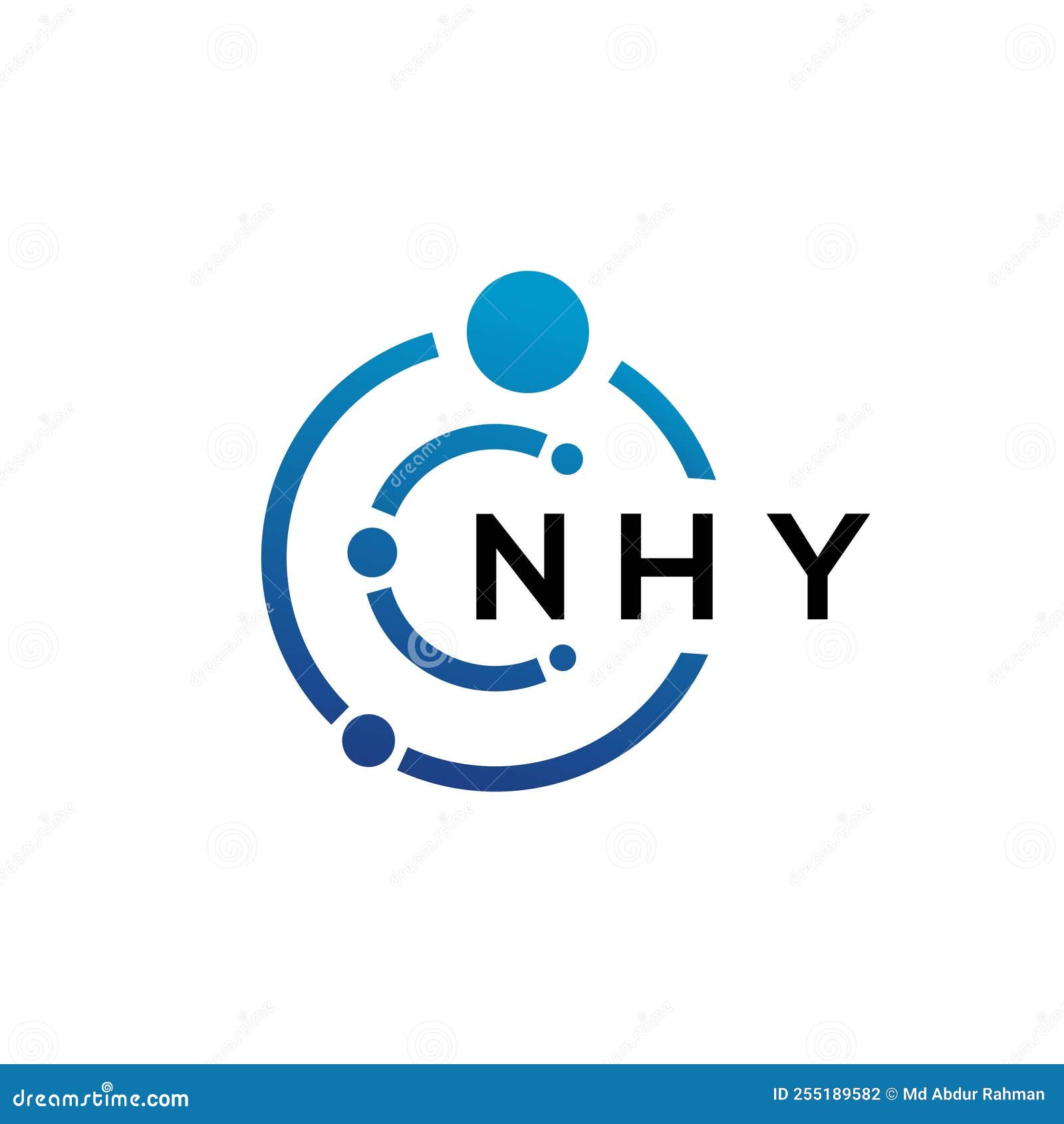 NHY Letter Technology Logo Design on White Background. NHY Creative ... NHY Letter Technology Logo Design on White Background. NHY Creative ...